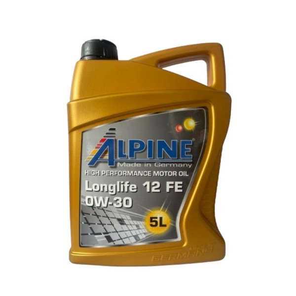 ALPINE LONGLIFE 12 FE 0W-30 (5 LITER/BOTTLE) 0101482 | ALPINE OIL ...