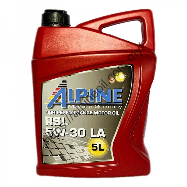 ALPINE RSL 5W-30 LA (5 LITER x 4 BTL) 0100302 | ALPINE OIL & LUBRICANT