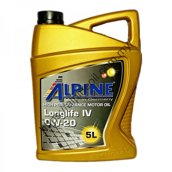 ALPINE LONGLIFE IV 0W-20 (5 LITER x 4 BTL) 0101462 | ALPINE OIL & LUBRICANT