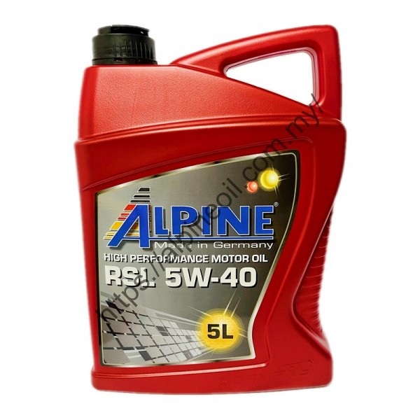 ALPINE RSL 5W-40 (5 LITER x 4 BTL) 0100142 | ALPINE OIL & LUBRICANT